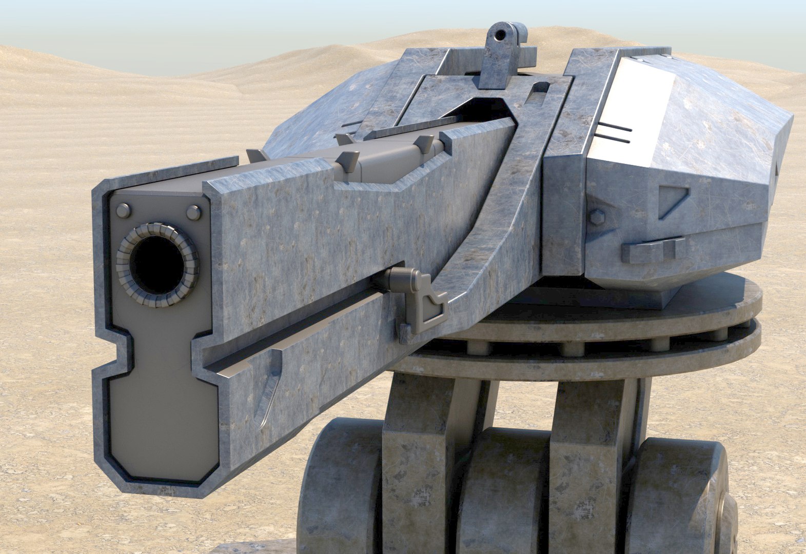 Railgun Turret 3D Model - TurboSquid 1641125