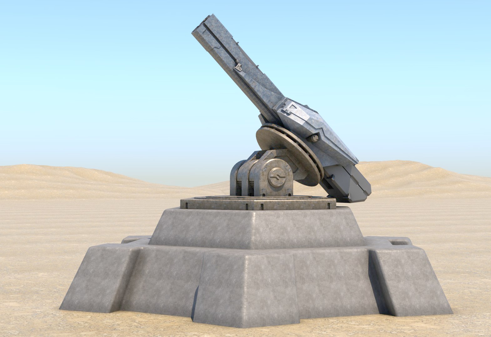 Railgun Turret 3D Model - TurboSquid 1641125