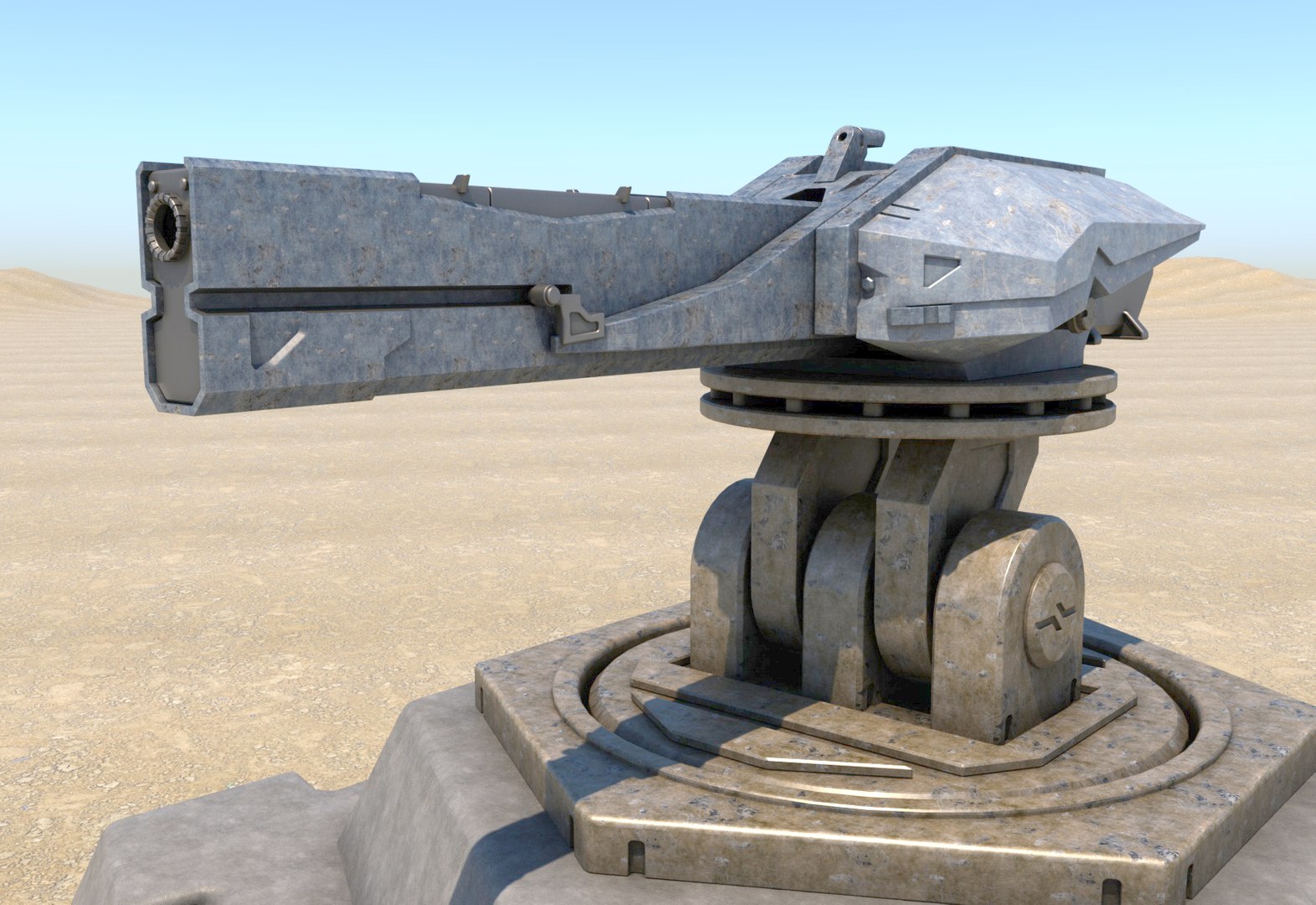 Railgun Turret 3D Model - TurboSquid 1641125
