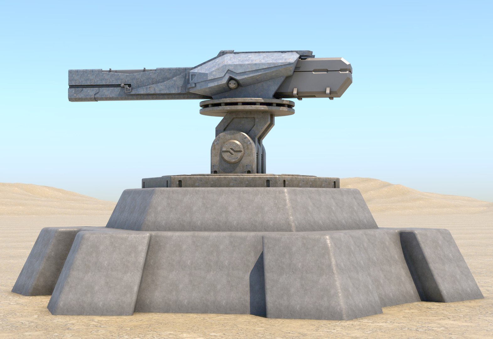 Railgun Turret 3D Model - TurboSquid 1641125