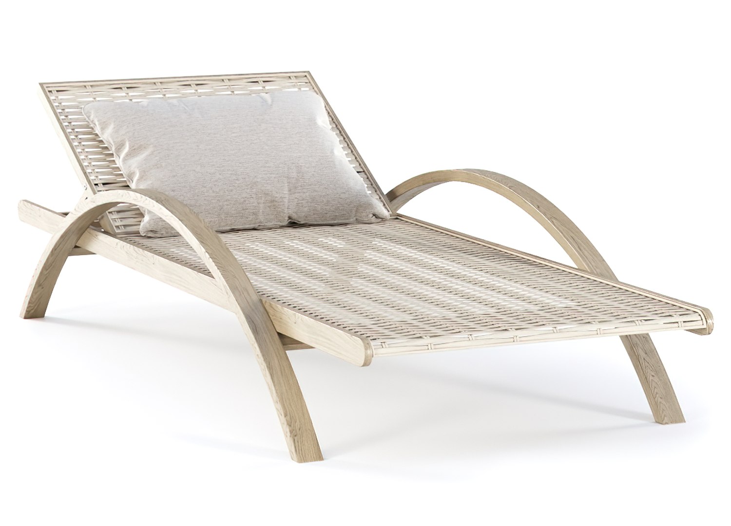 Isabel Rattan Sunbed IS10 By Bpoint Design 3D Model - TurboSquid 1920449