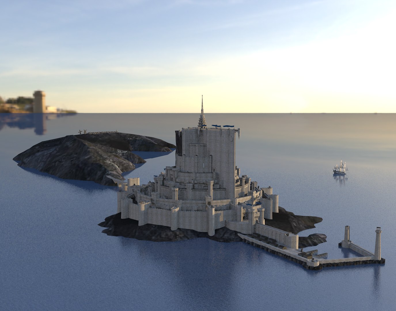 3ds Max Medieval Citadel