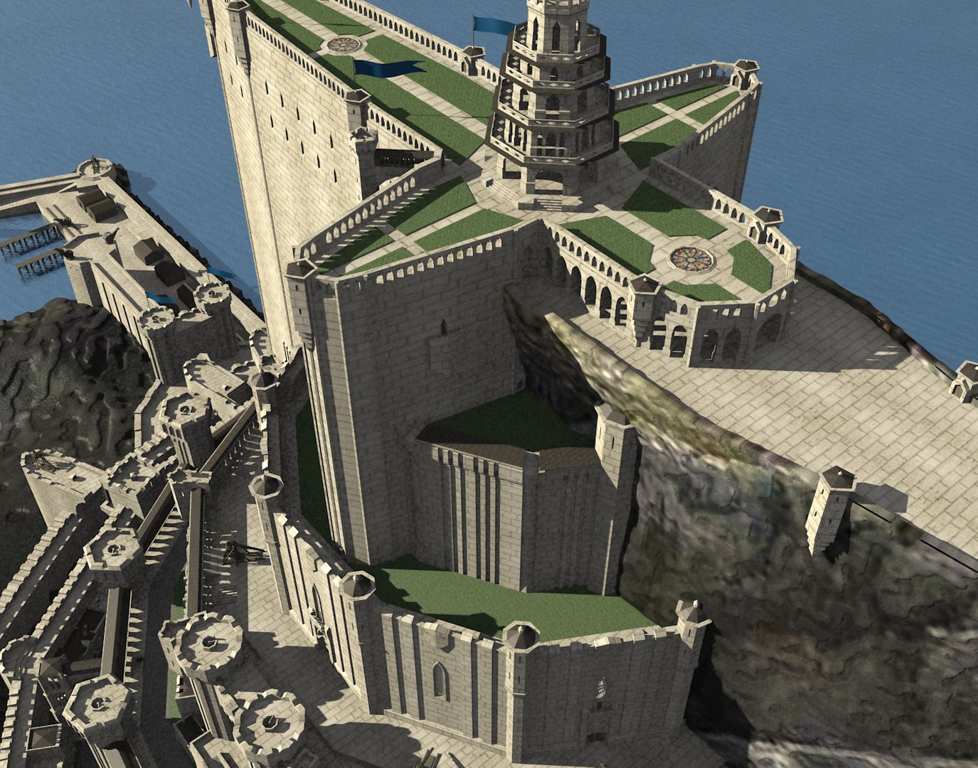 3ds Max Medieval Citadel
