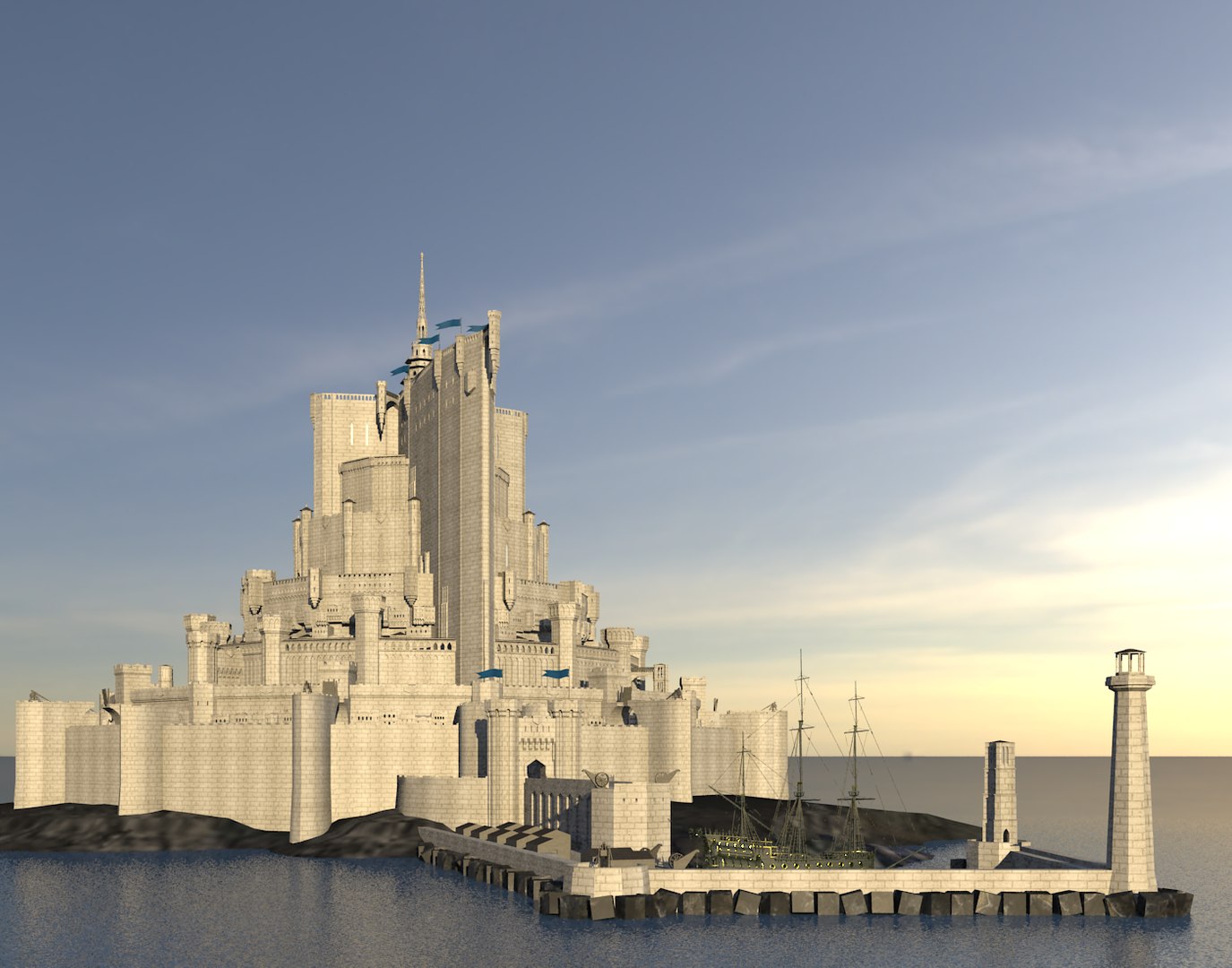 3ds Max Medieval Citadel