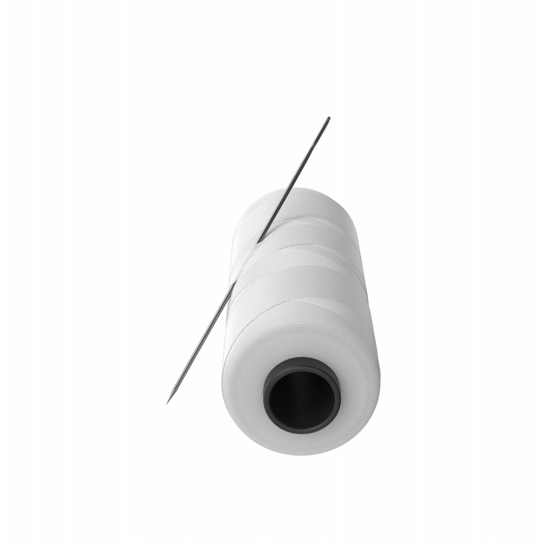 White Sewing Thread And Needle 3D - TurboSquid 2247547