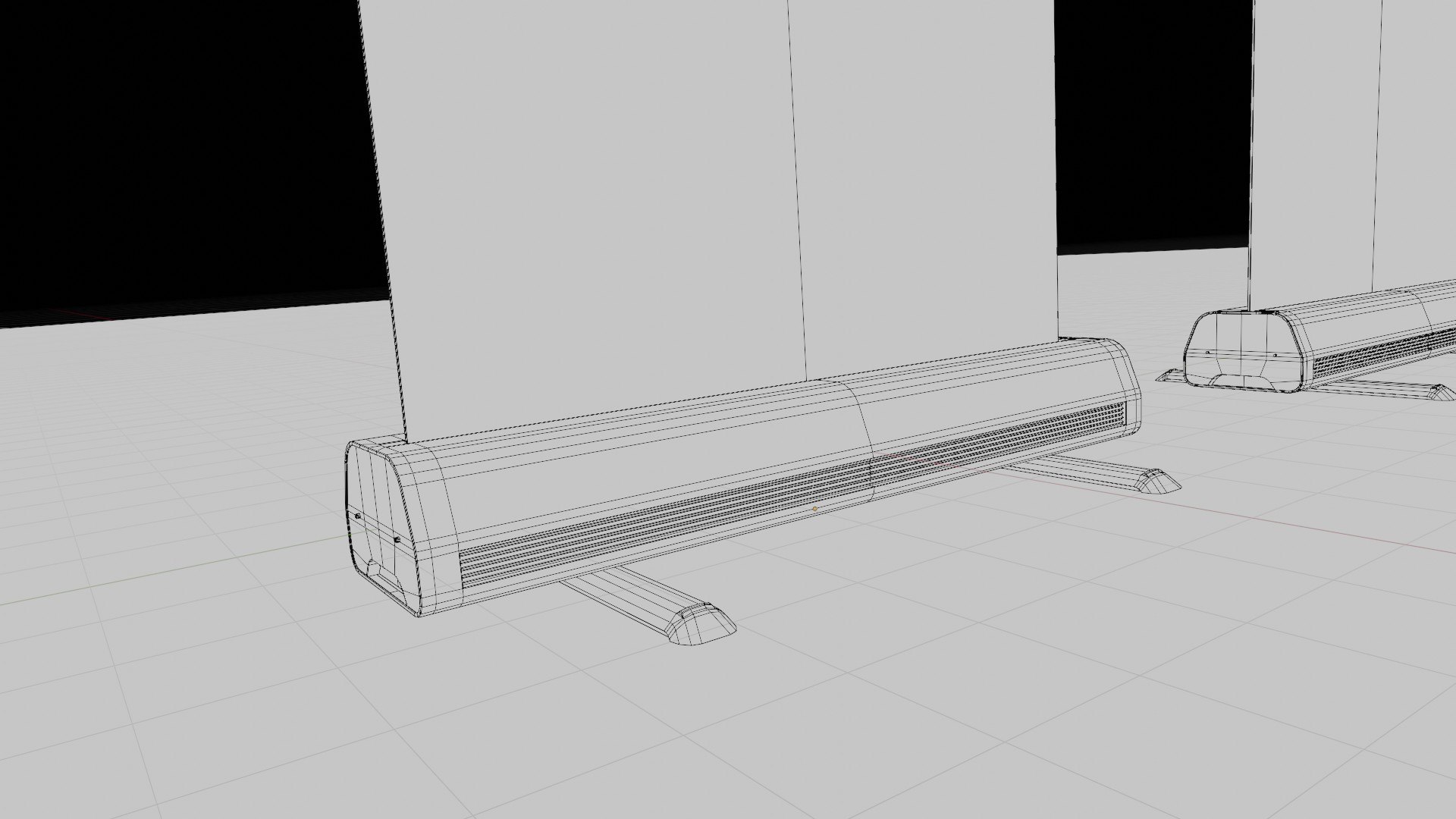 3D Rollup Banner With Clean And Dirty Pbr Textures Model - TurboSquid ...