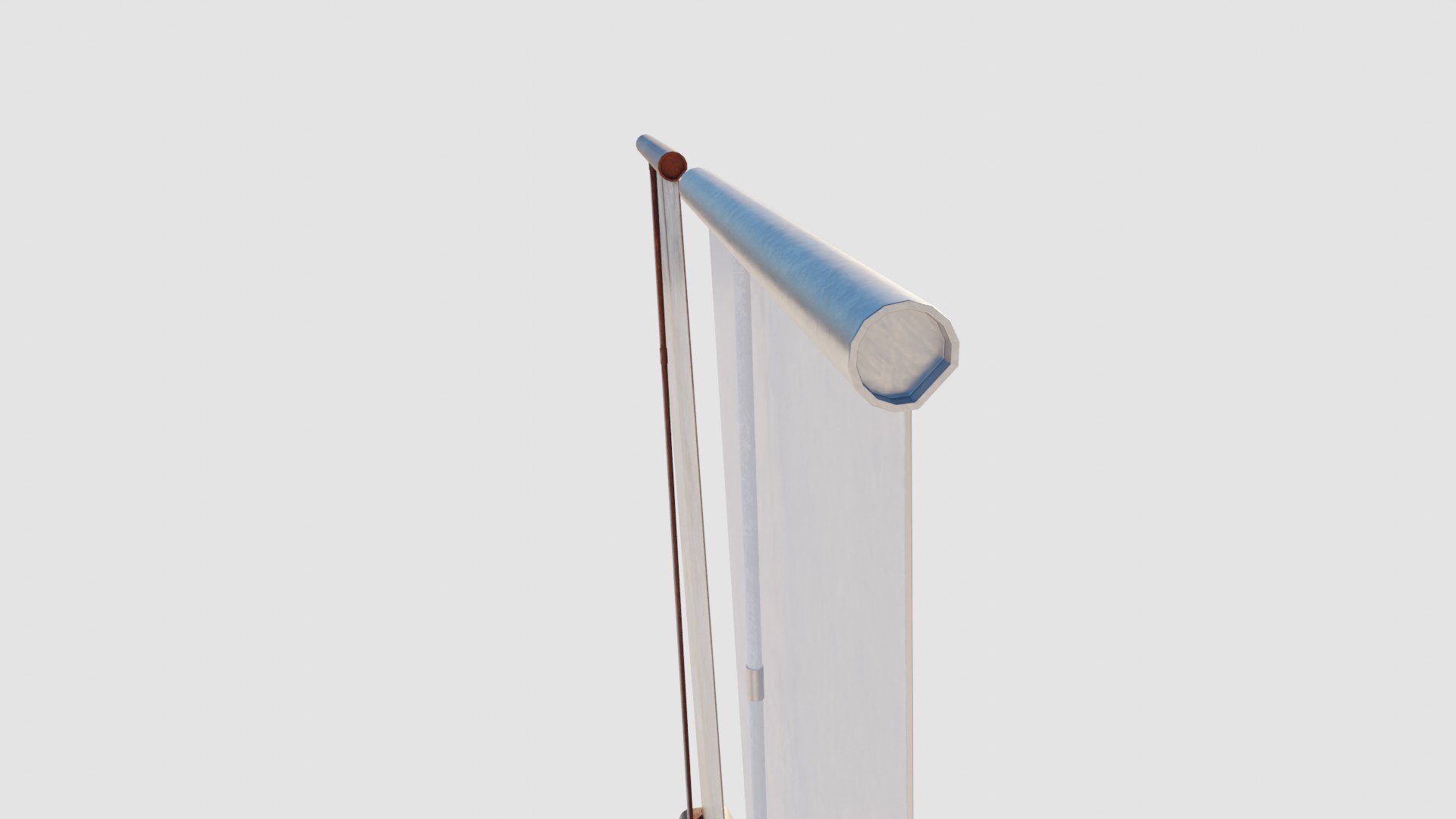 3D Rollup Banner With Clean And Dirty Pbr Textures Model - TurboSquid ...