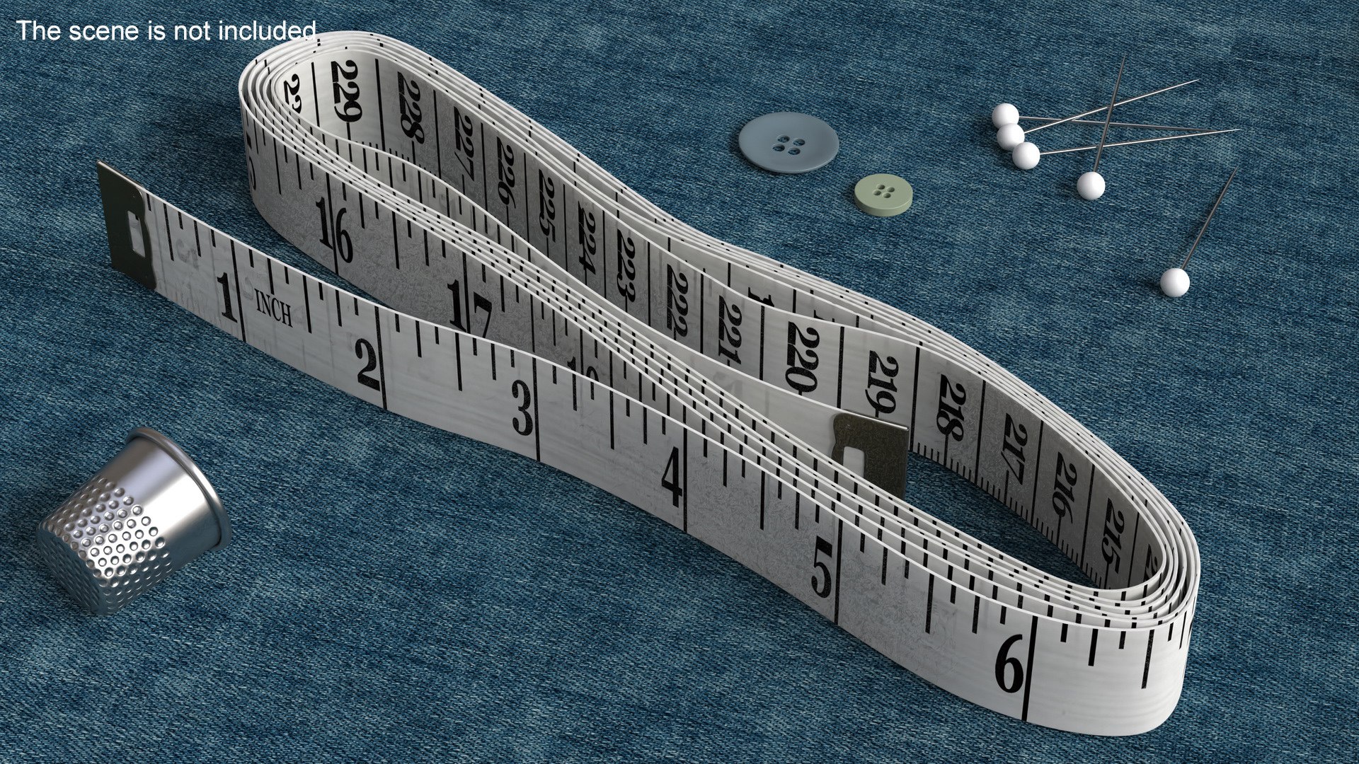 Tailors Measuring Tape 3D Model - TurboSquid 2197284