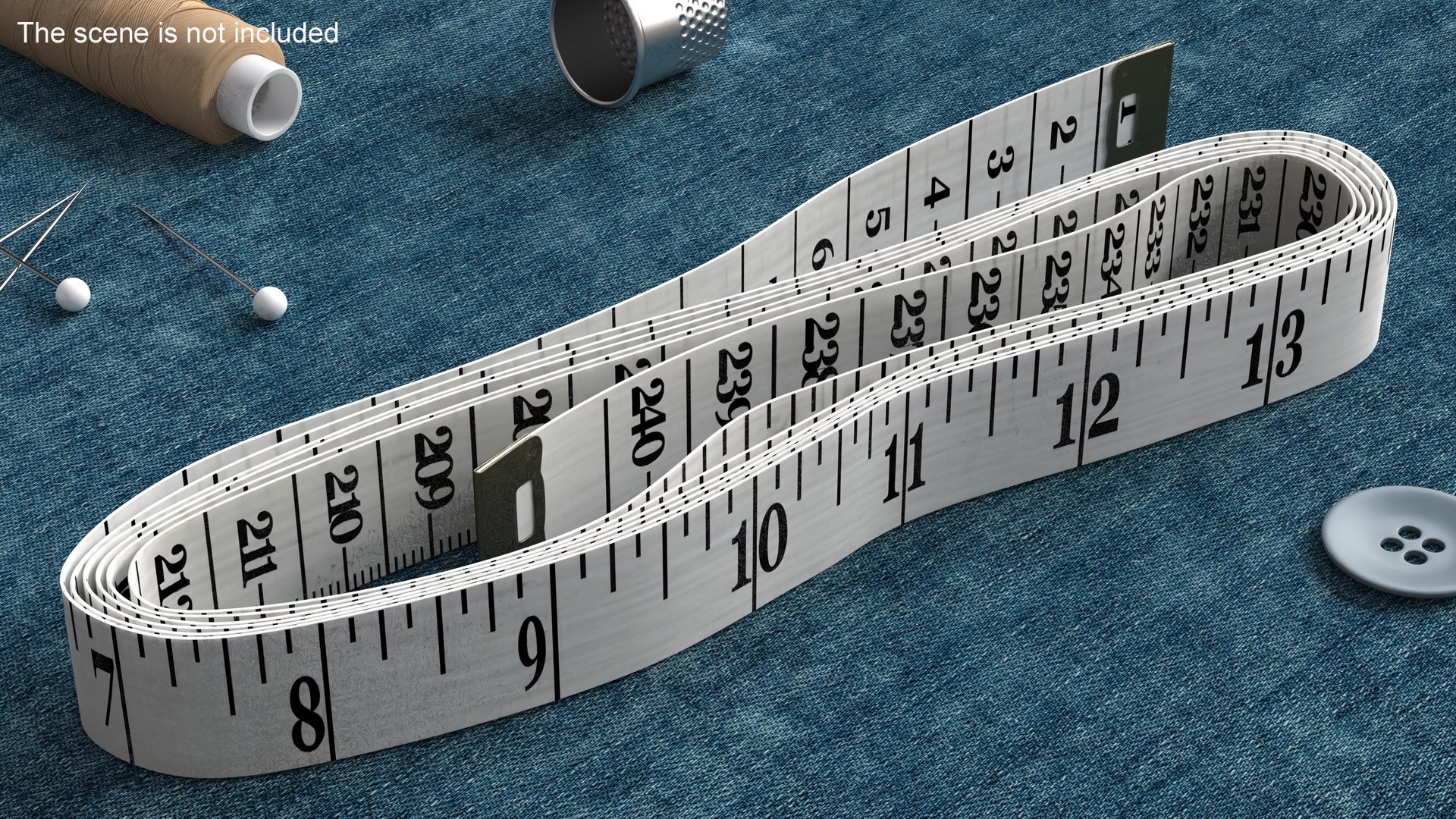 Tailors Measuring Tape 3D Model - TurboSquid 2197284
