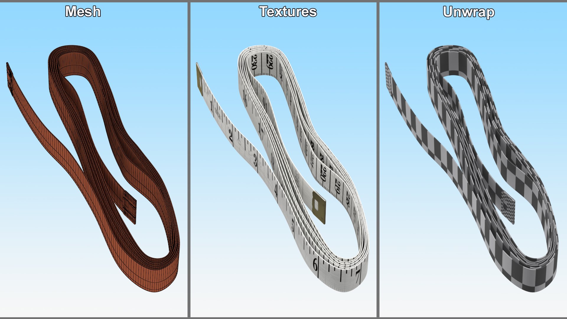 Tailors Measuring Tape 3D Model - TurboSquid 2197284