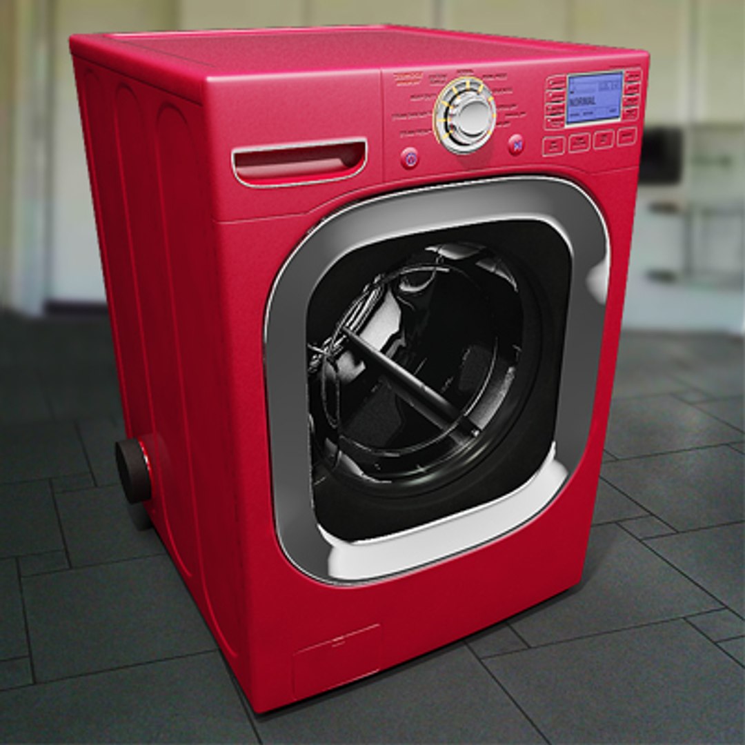Red Dryer 3d Model