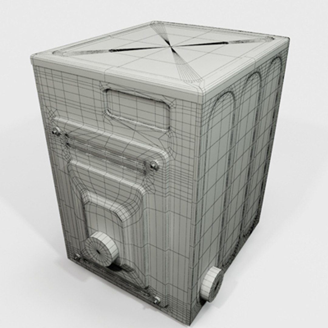 Red Dryer 3d Model