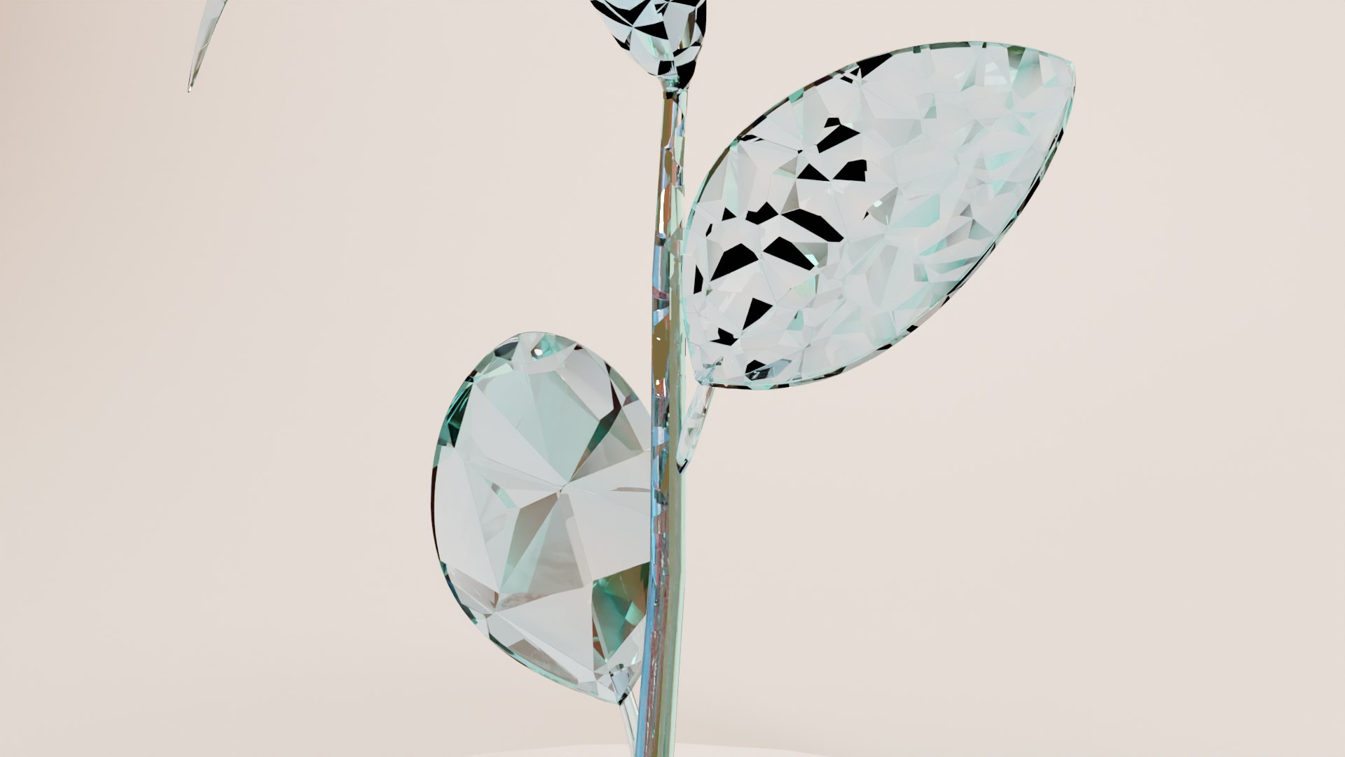 3D Crystal Rose - TurboSquid 2190091