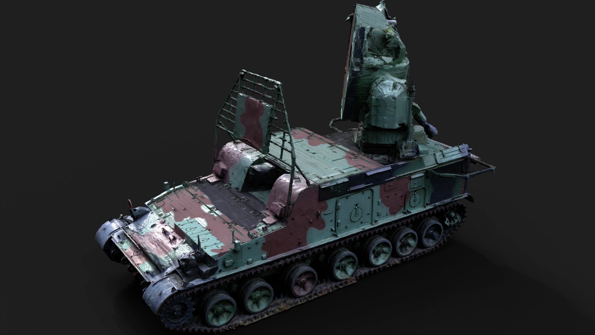 3D Military Radar Vehicle Tank PBR Photogrammetry Model - TurboSquid ...