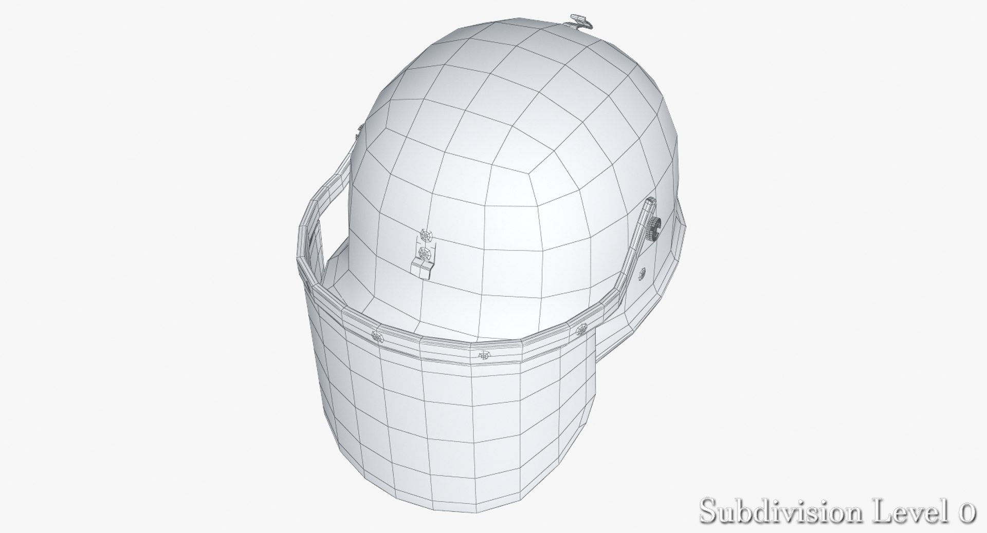 3d Model Riot Helmet