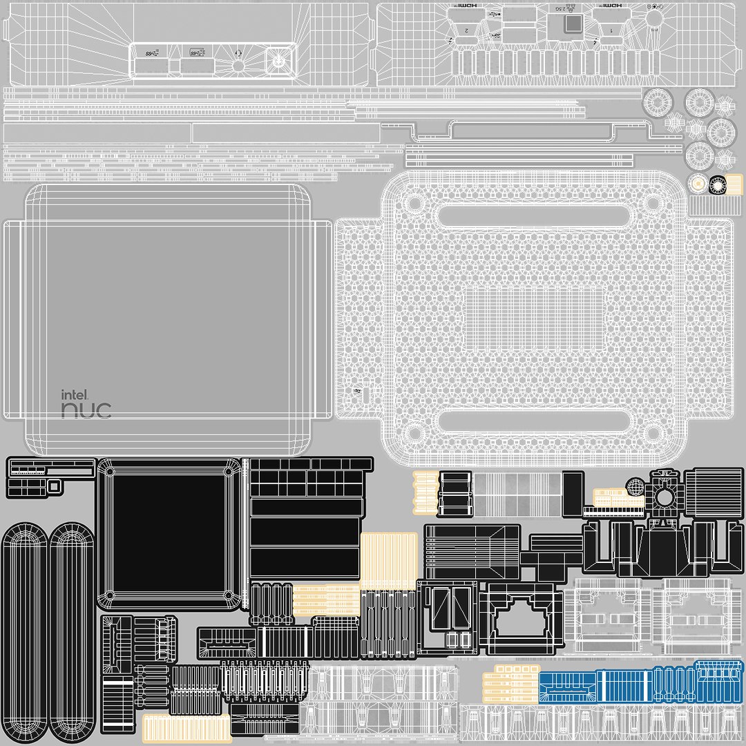 Intel NUC 13 Pro Desk Edition 3D Model - TurboSquid 2238054