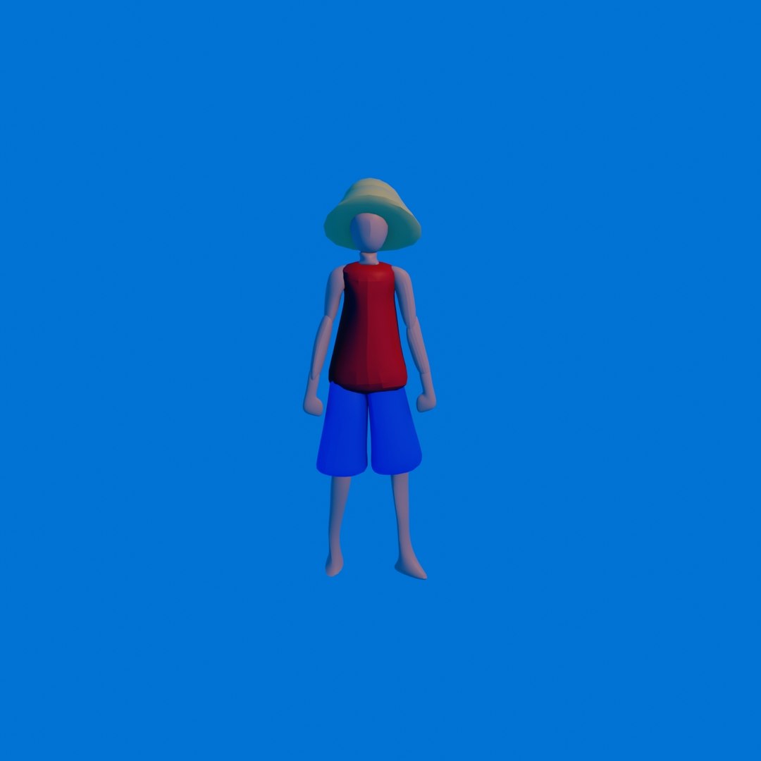 Lowpoly Luffy 3D Model - TurboSquid 2119169