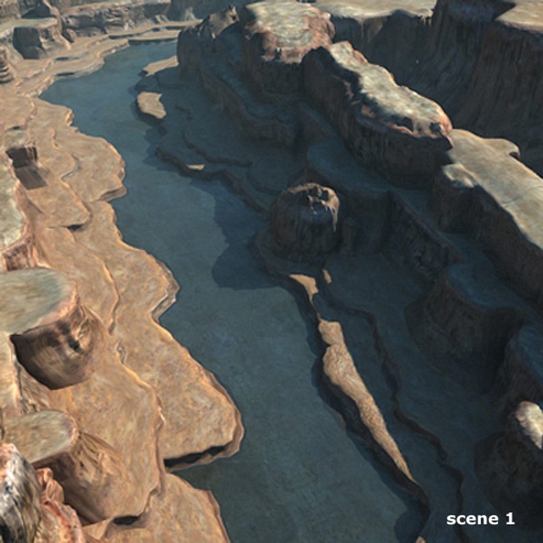 3d Terrain Landscape Model