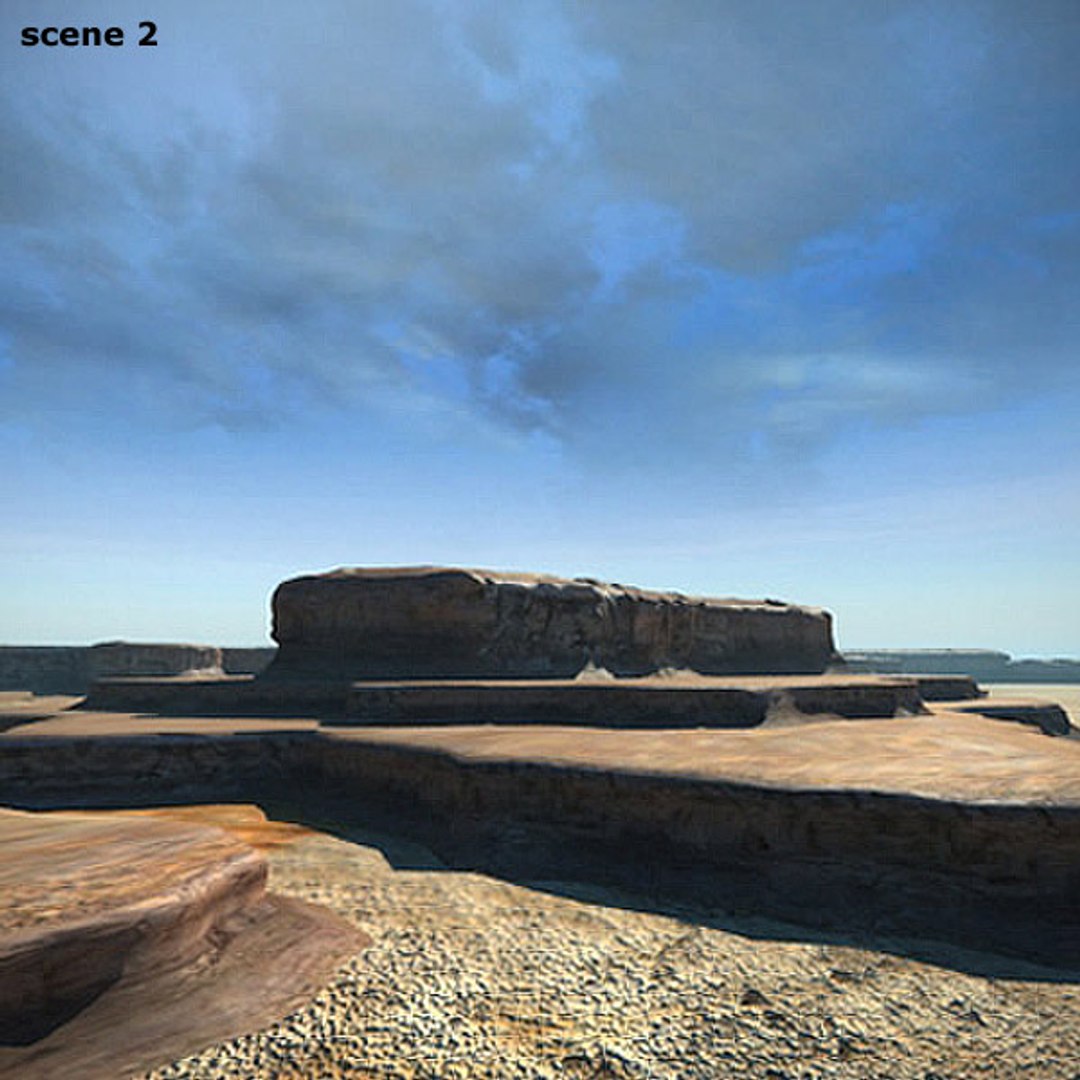 3d terrain landscape model