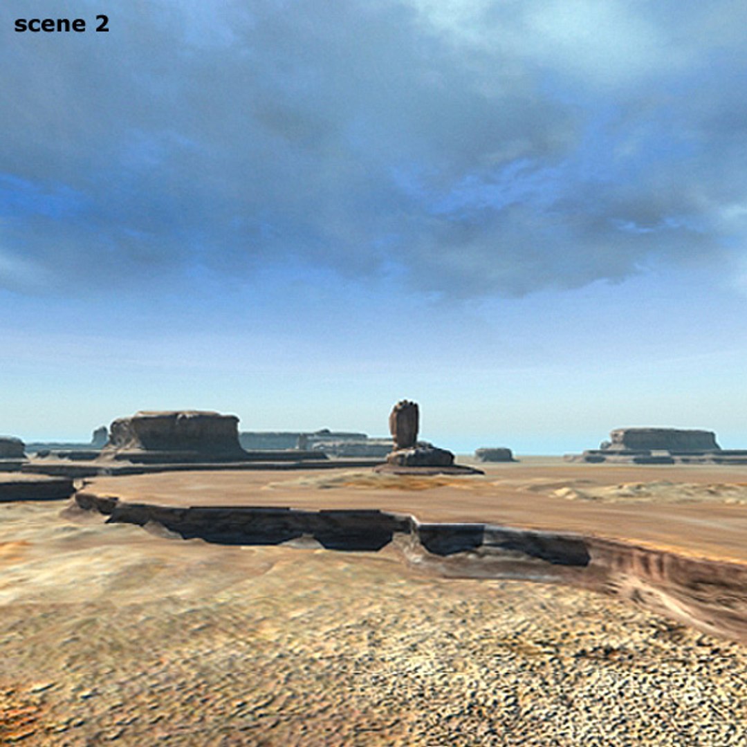 3d Terrain Landscape Model