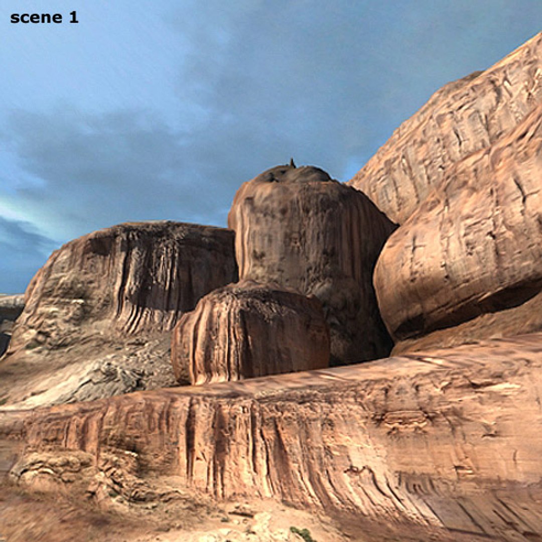 3d Terrain Landscape Model