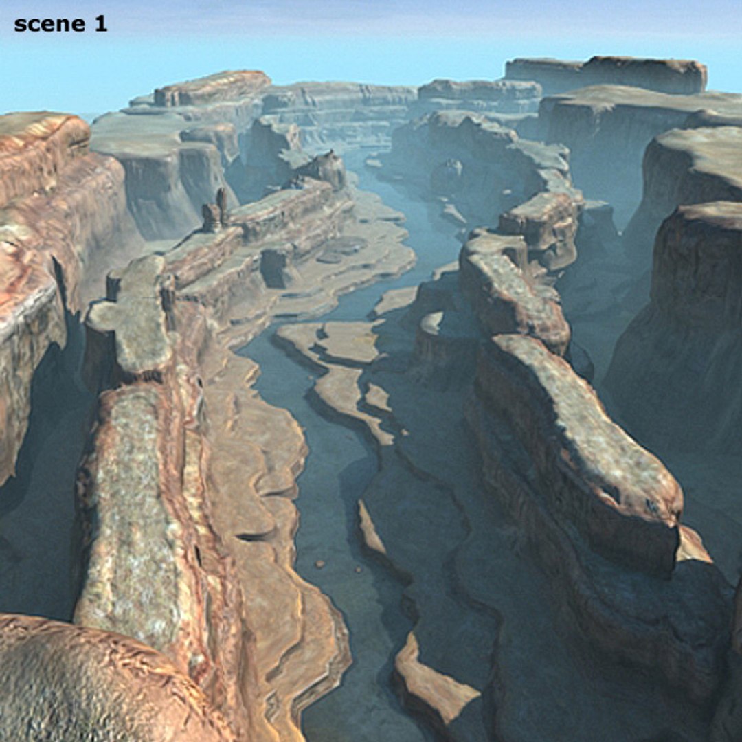 3d Terrain Landscape Model