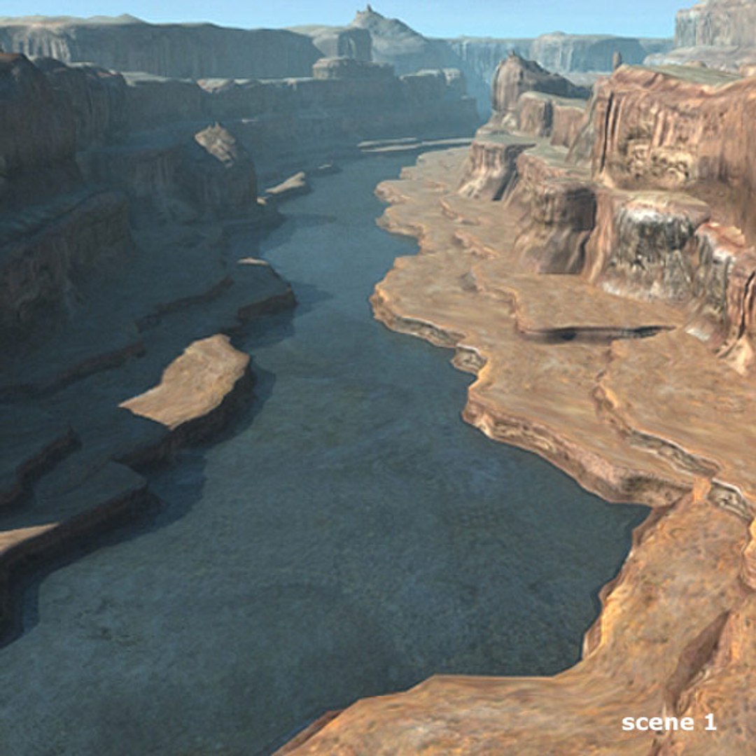 3d Terrain Landscape Model