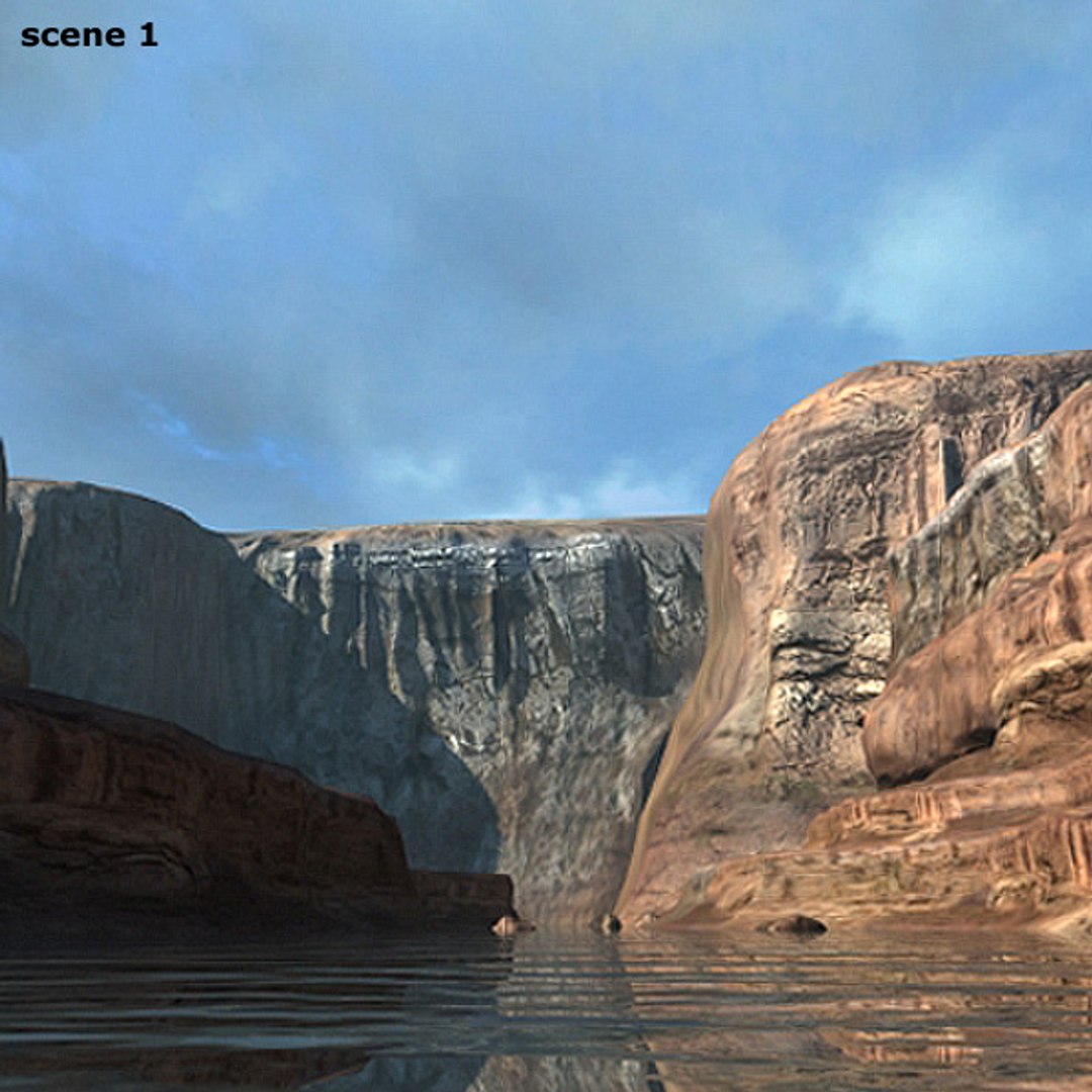 3d Terrain Landscape Model