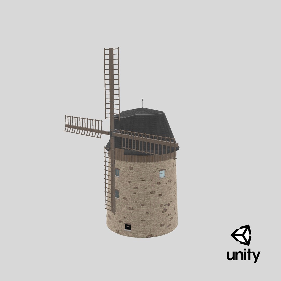 Village Windmill 3D - TurboSquid 2046600