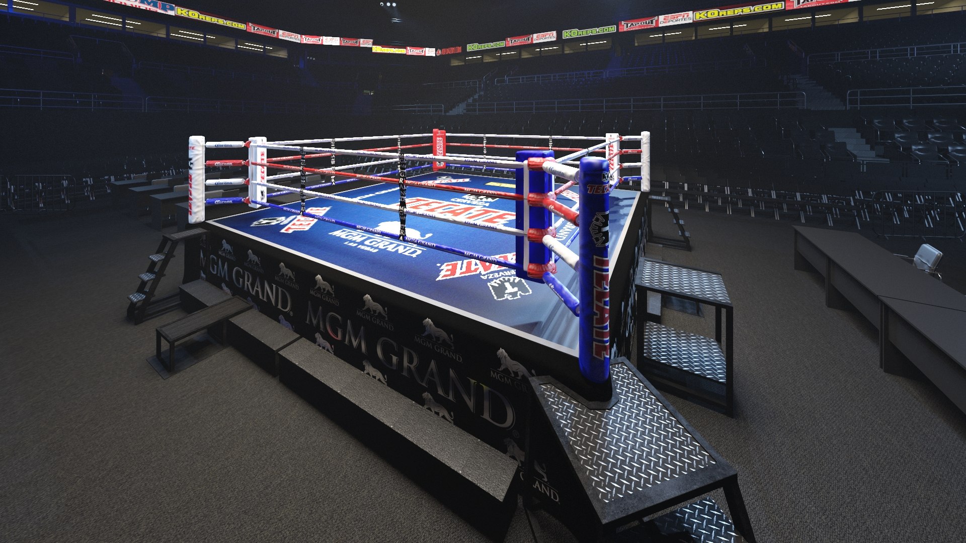 3D Boxing Arena Model - TurboSquid 2016874