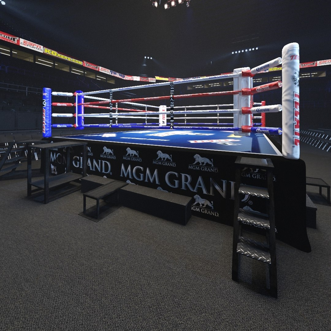 3D Boxing Arena Model - TurboSquid 2016874