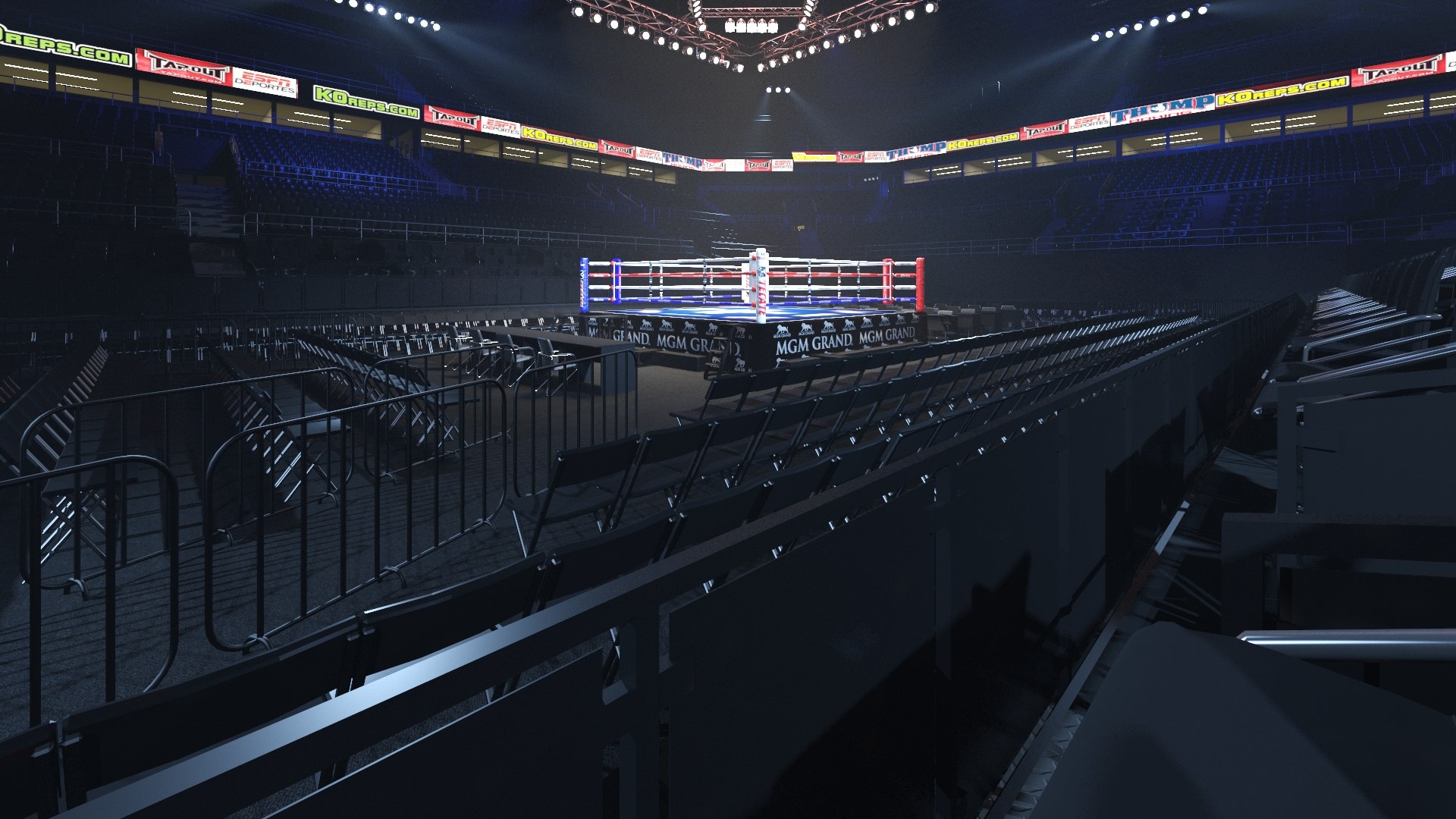 3D Boxing Arena Model - TurboSquid 2016874