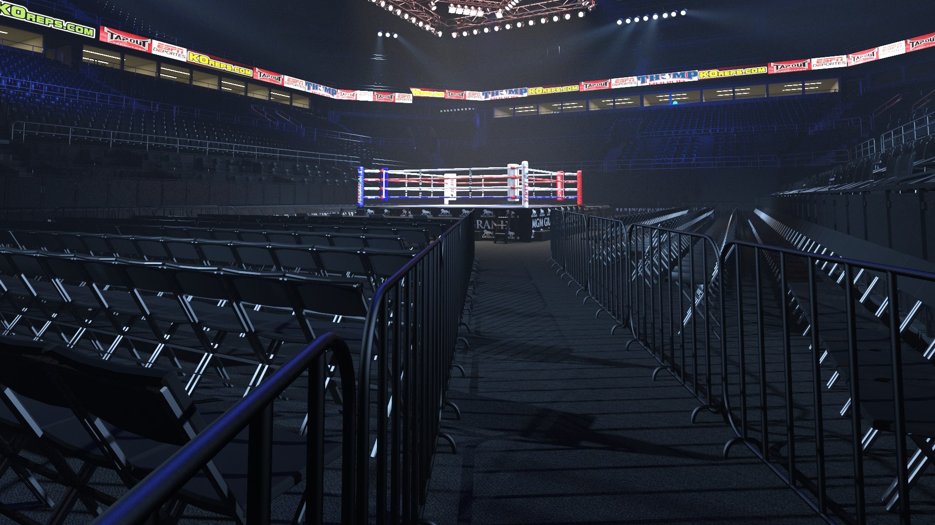 3D Boxing Arena Model - TurboSquid 2016874