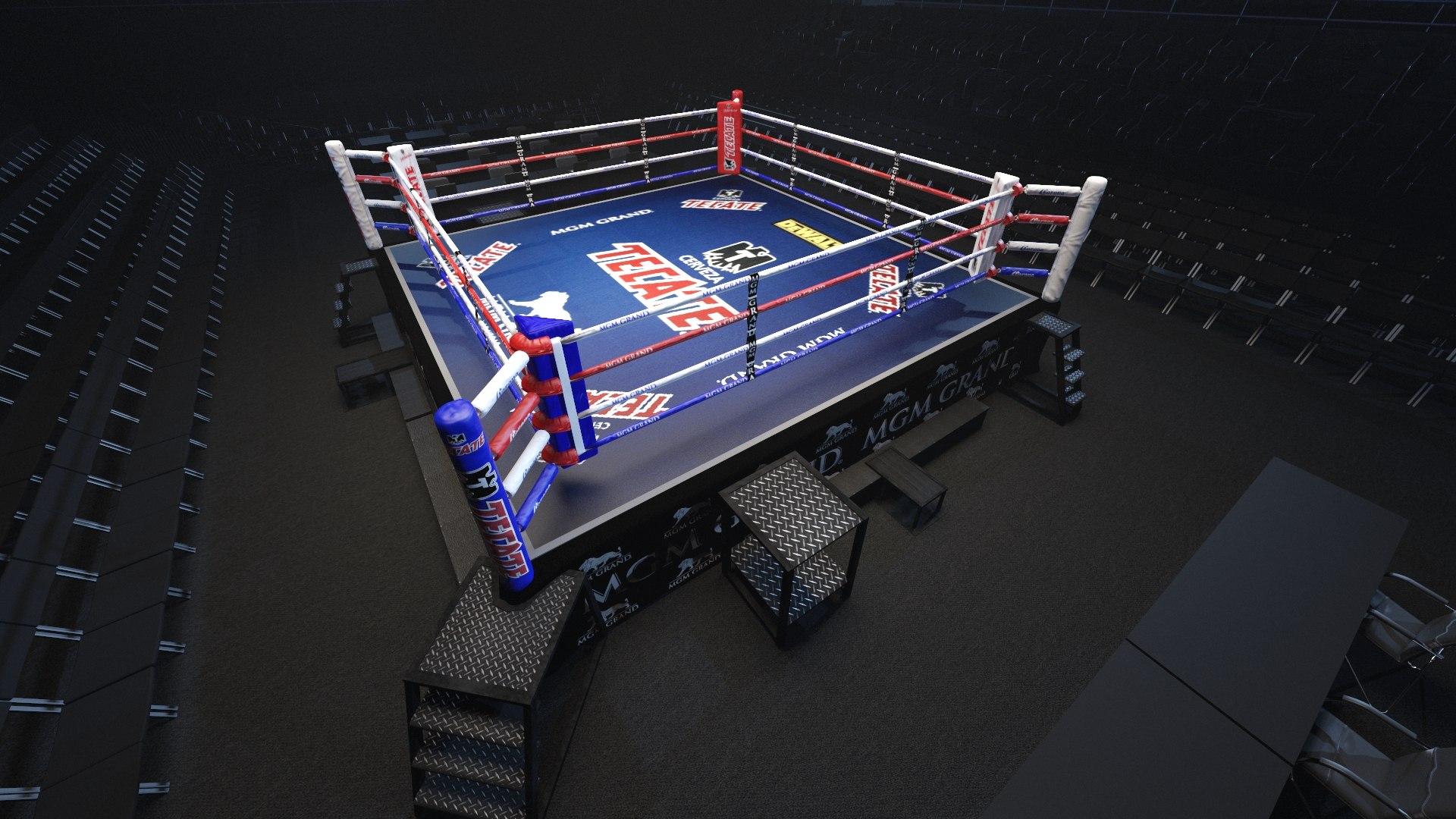 3D Boxing Arena Model - TurboSquid 2016874