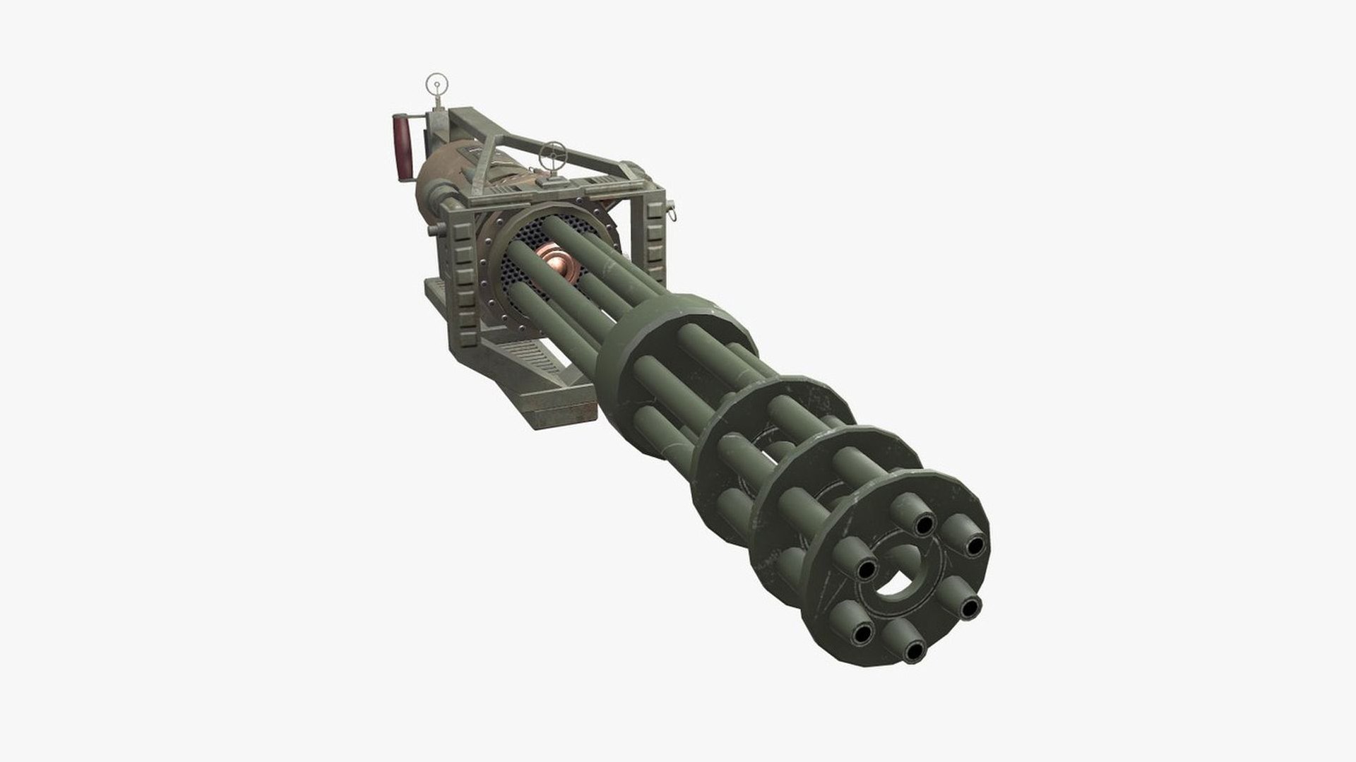 3D Minigun model - TurboSquid 2179829