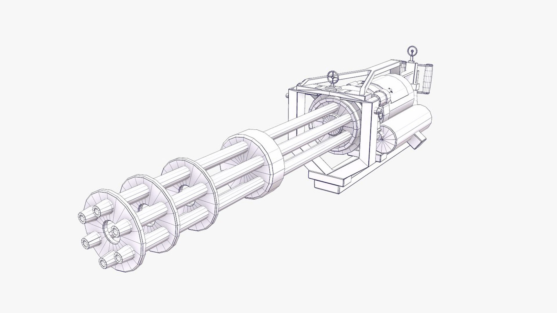 3D Minigun Model - TurboSquid 2179829