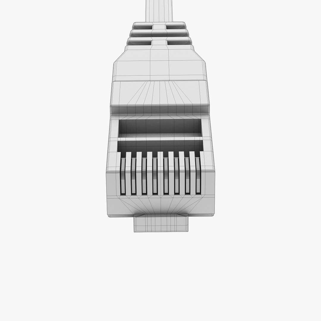 3D Rj45 Plug Electronic - TurboSquid 1277638