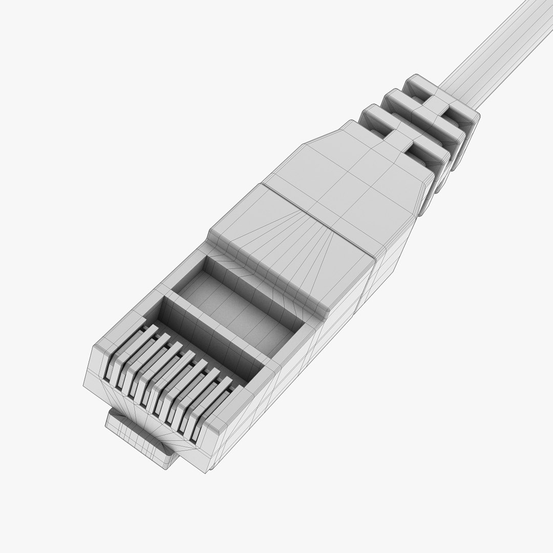 3D Rj45 Plug Electronic - TurboSquid 1277638
