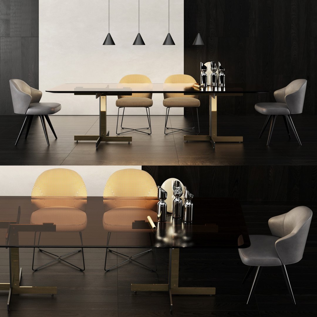 3D Minotti Catlin Dining Table - TurboSquid 1581517