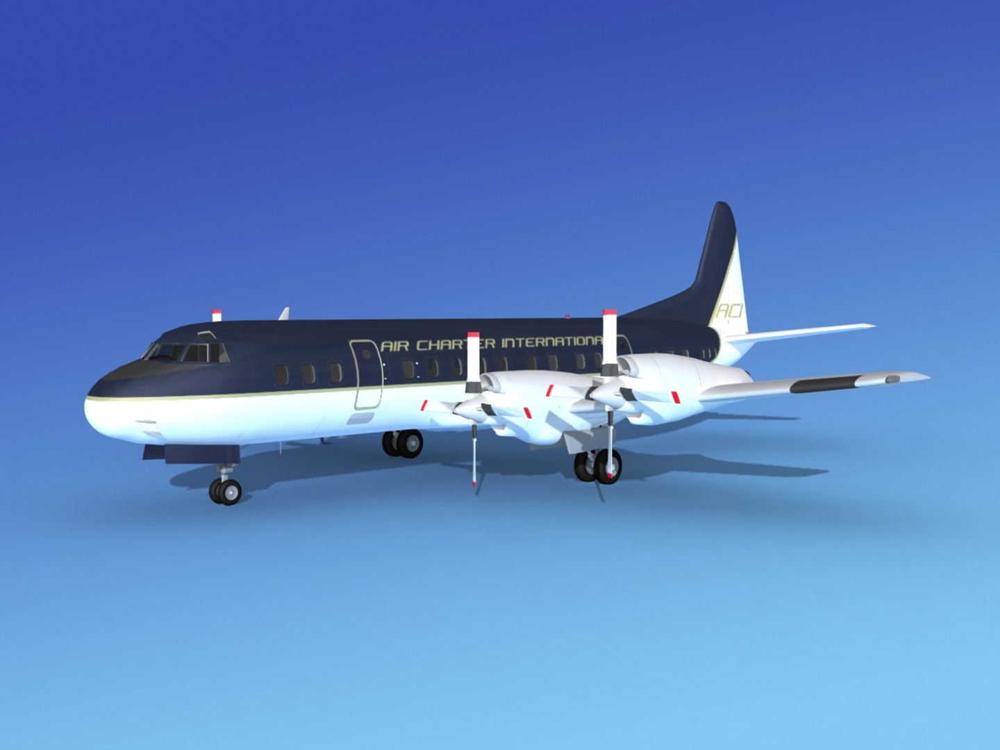 3d propellers electra lockheed charter