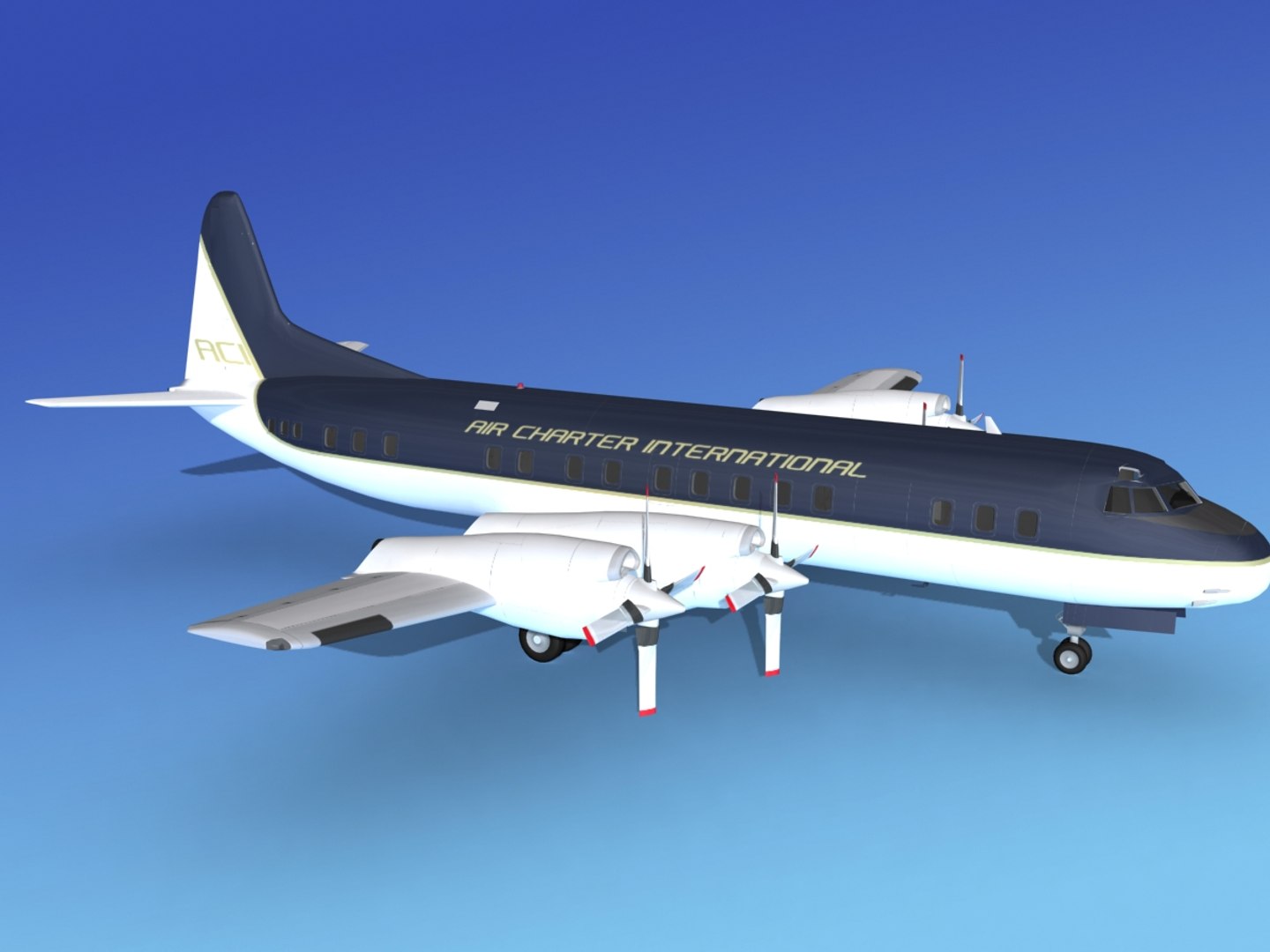 3d propellers electra lockheed charter