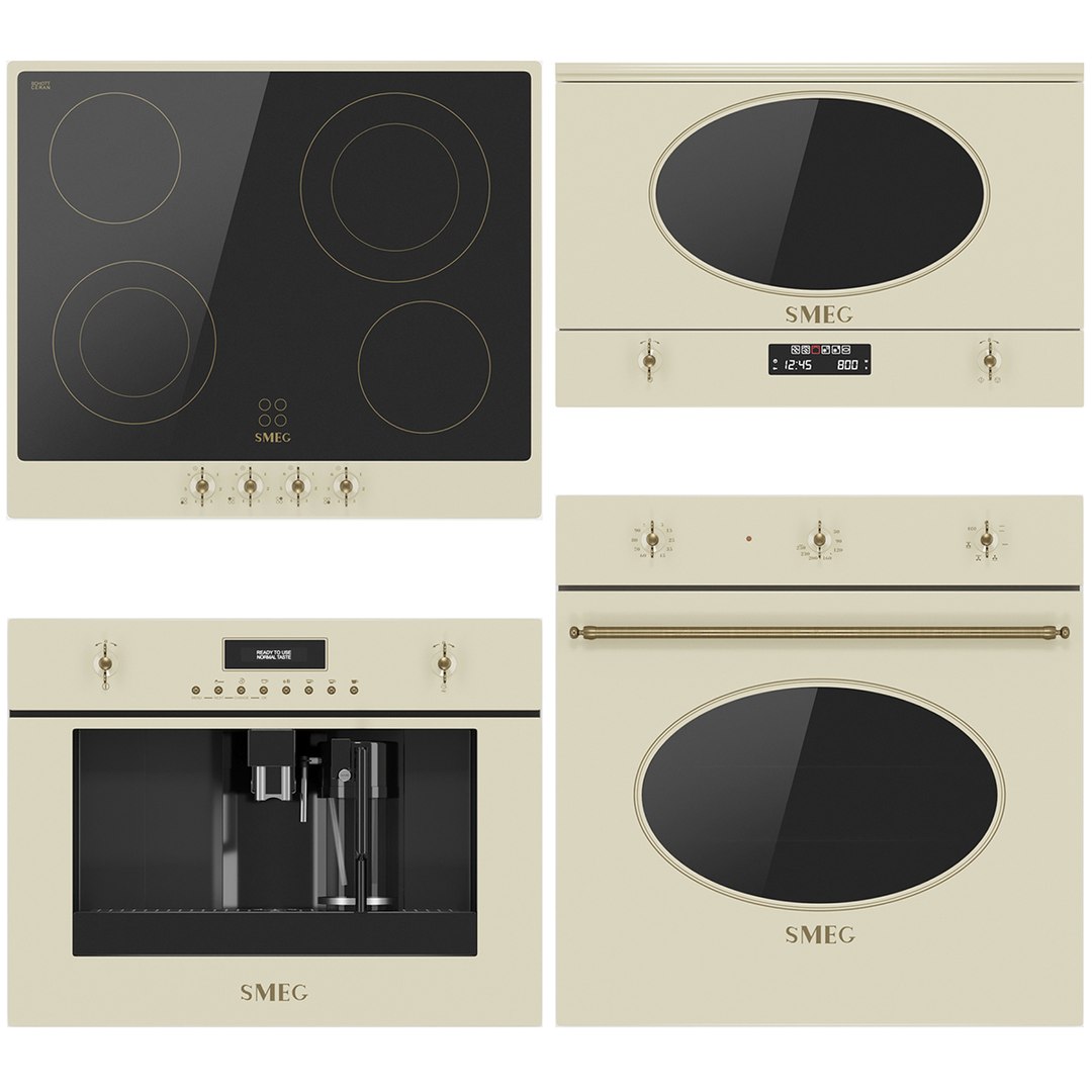 SMEG Kitchen Appliances 3D Model - TurboSquid 2309503
