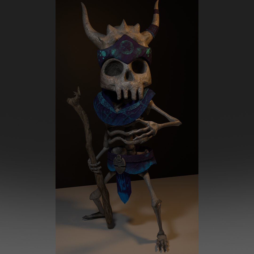 Stylized Fantasy Skeleton Mage 3D - TurboSquid 2293596