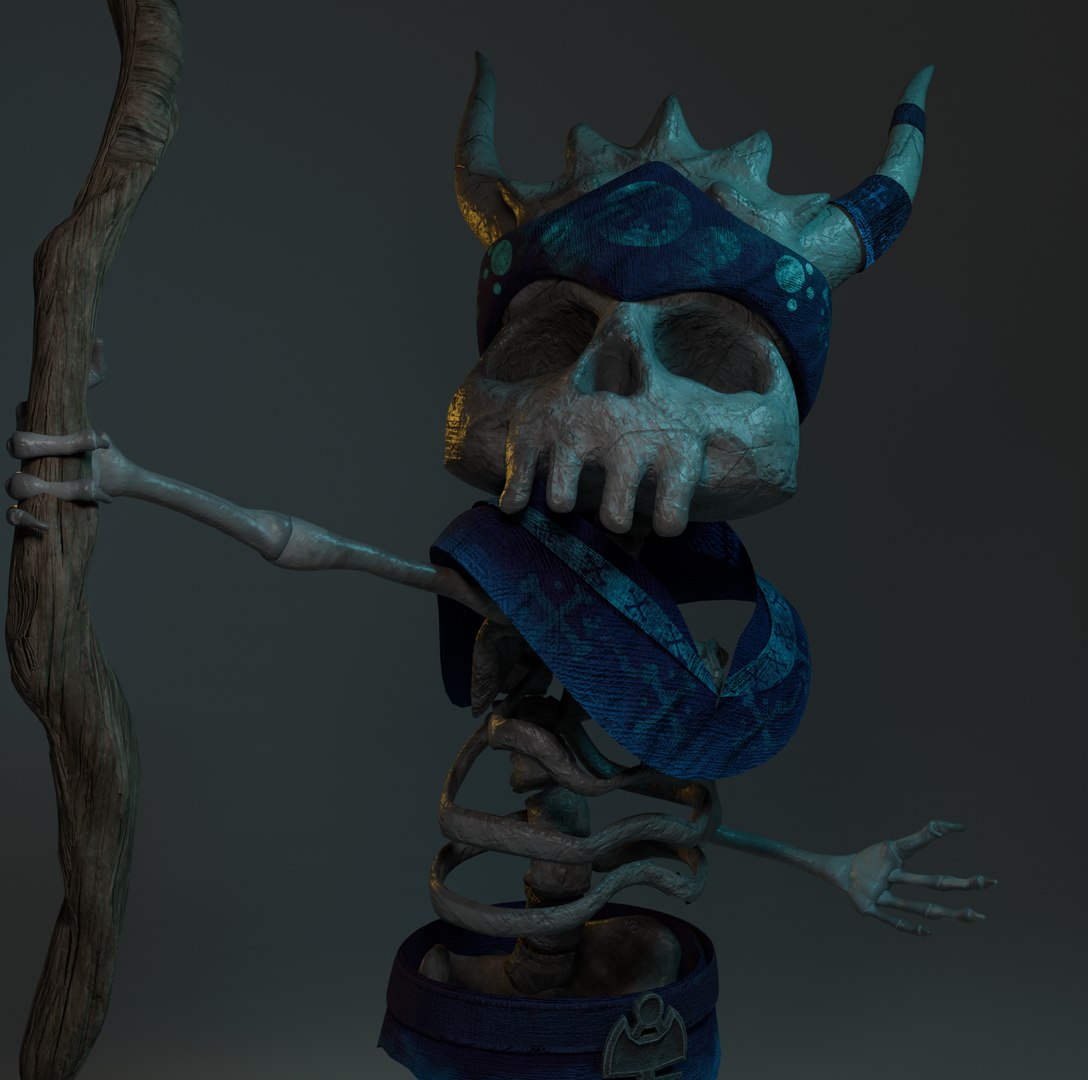 Stylized Fantasy Skeleton Mage 3D - TurboSquid 2293596
