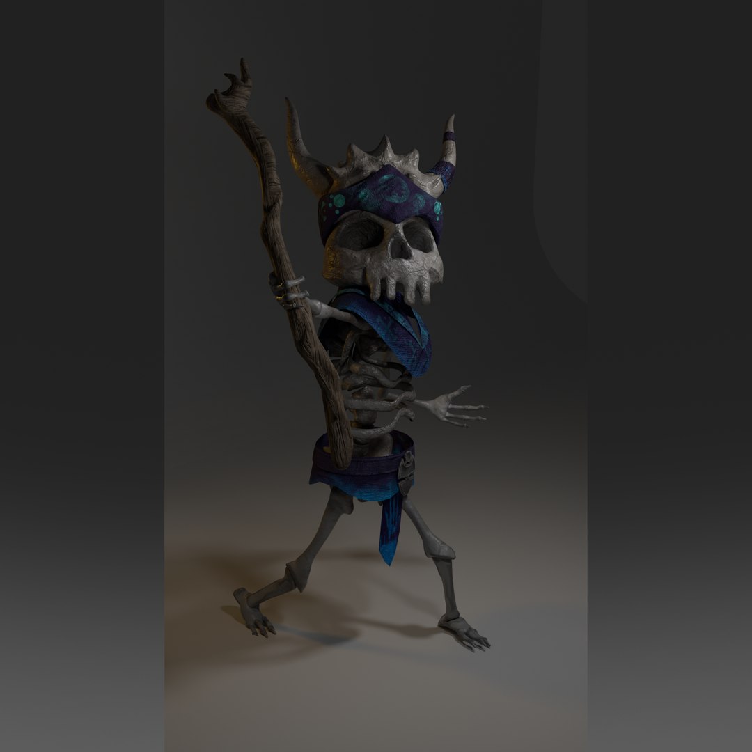 Stylized Fantasy Skeleton Mage 3D - TurboSquid 2293596