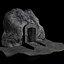 3d Fantasy Cave Entrance Model