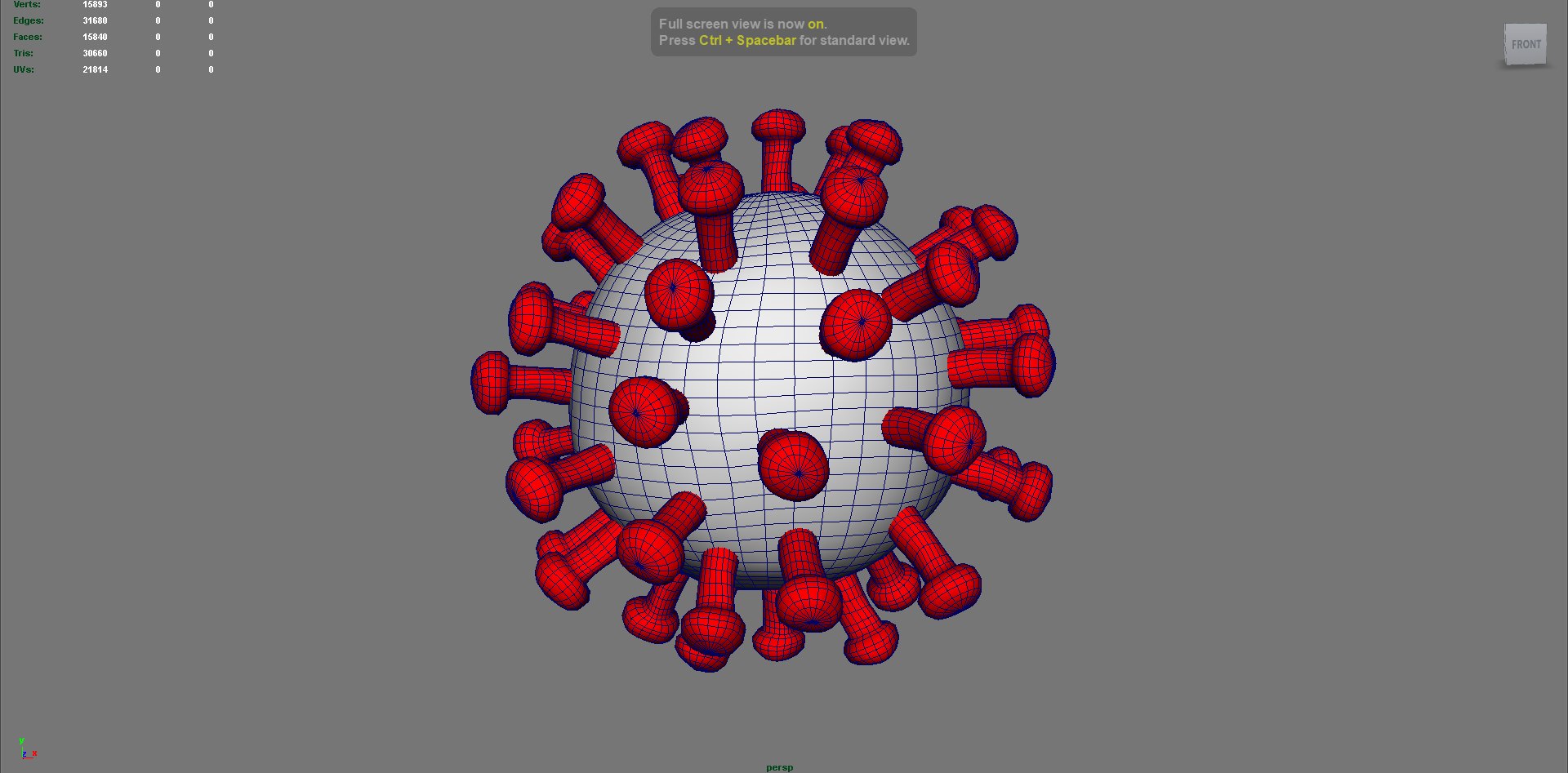 Coronavirus Virus Model - TurboSquid 1547263
