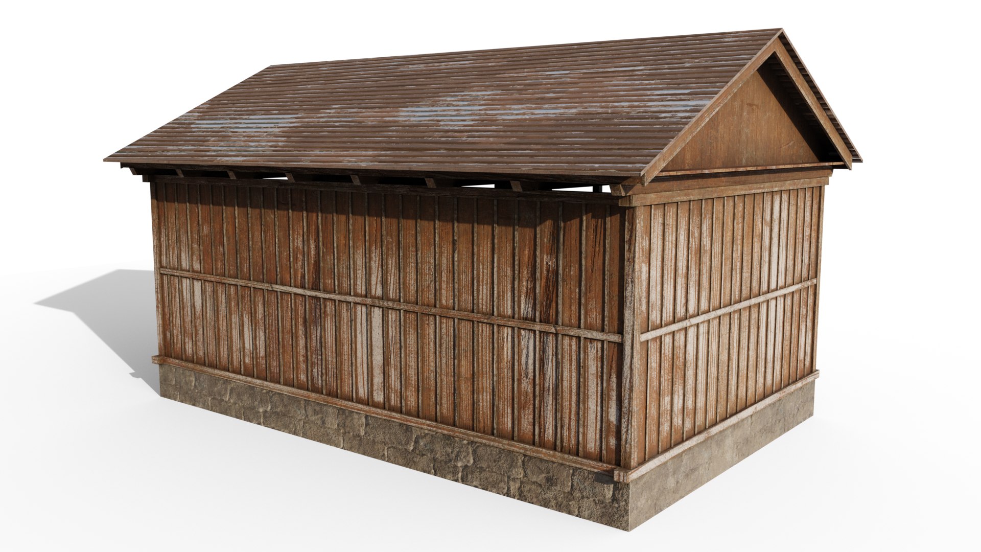 3D Wooden Shack - TurboSquid 1871479