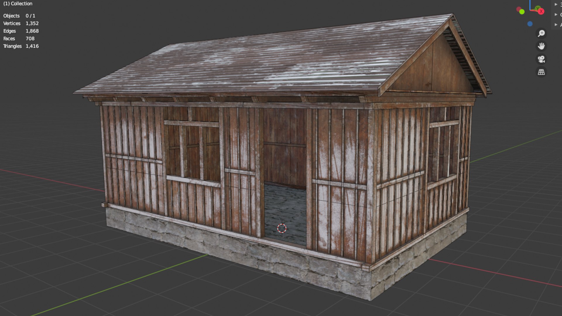 3D Wooden Shack - TurboSquid 1871479