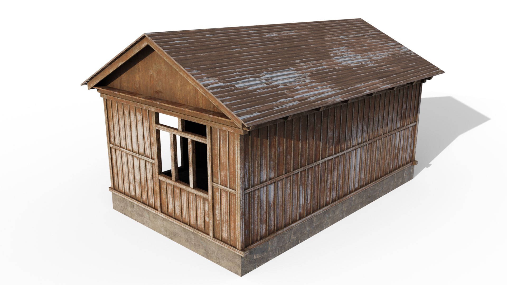 3D Wooden Shack - TurboSquid 1871479